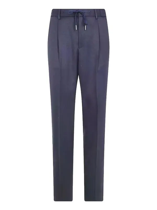 Tagliatore Pleated Tailored Trousers - Blue