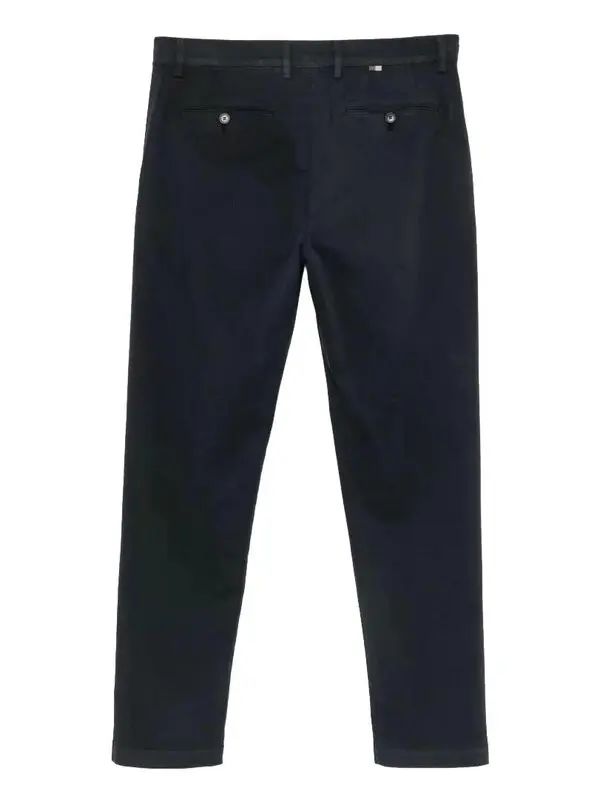 Canali Twill-weave Slim-fit Trousers - Blue