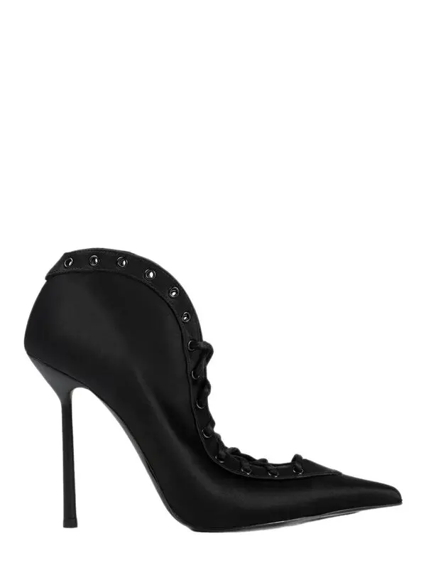 LE SILLA Colette Lace-up Ankle Pumps - Black