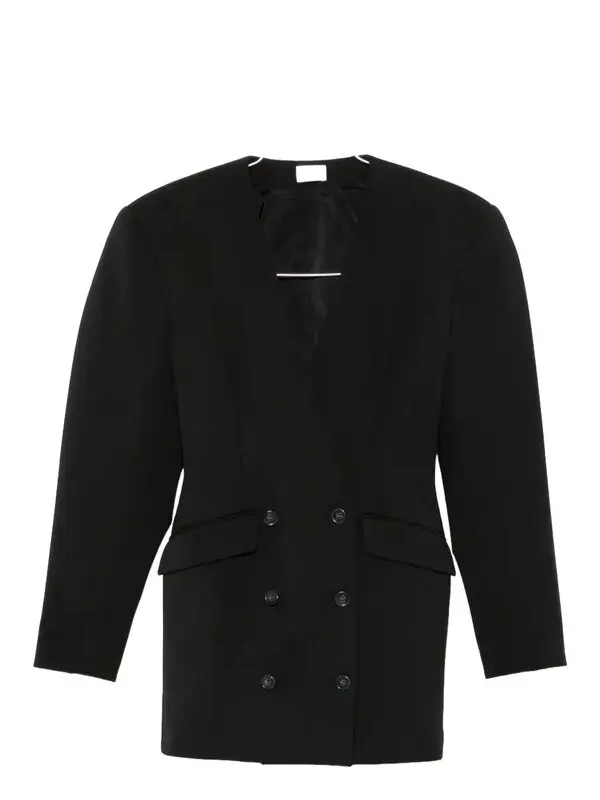 Andamane The Attico Alexis Double-breasted Blazer - Black
