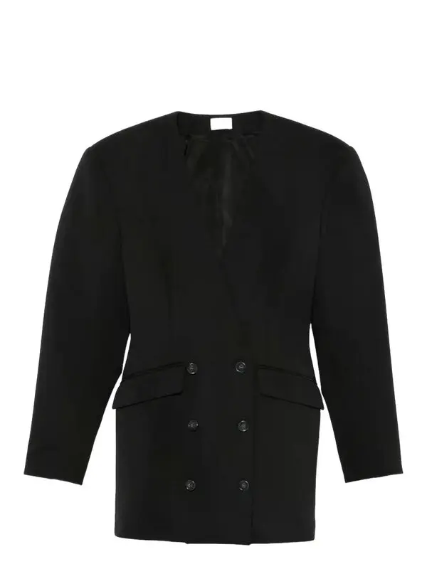 Andamane The Attico Alexis Double-breasted Blazer - Black
