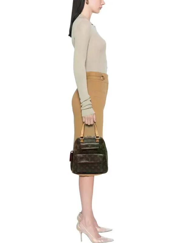 LOUIS VUITTON 2003 Monogram Excentri Cite Handbag - Brown