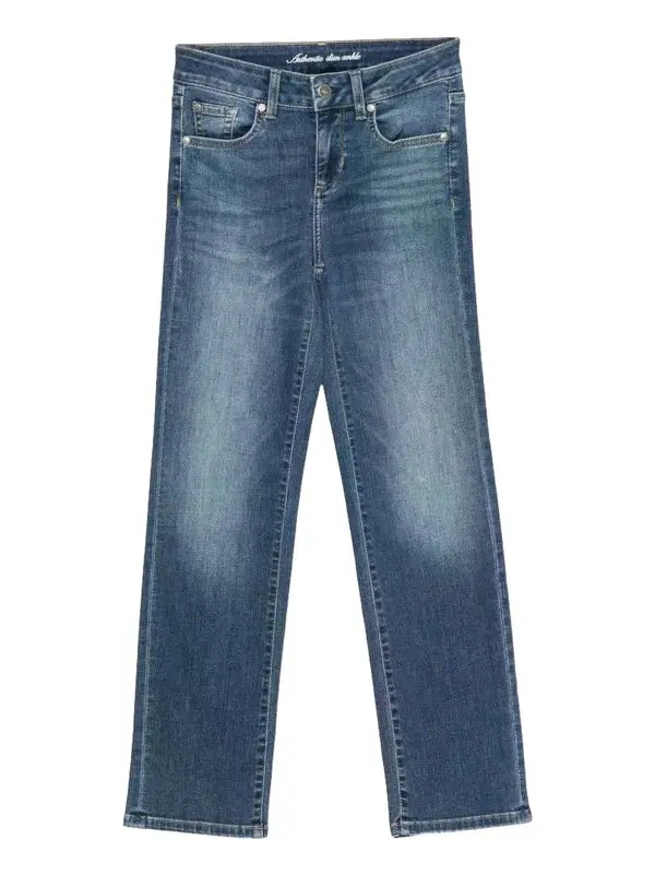 Liu Jo Slim Ankle Jeans With Embellished Pockets - Blue