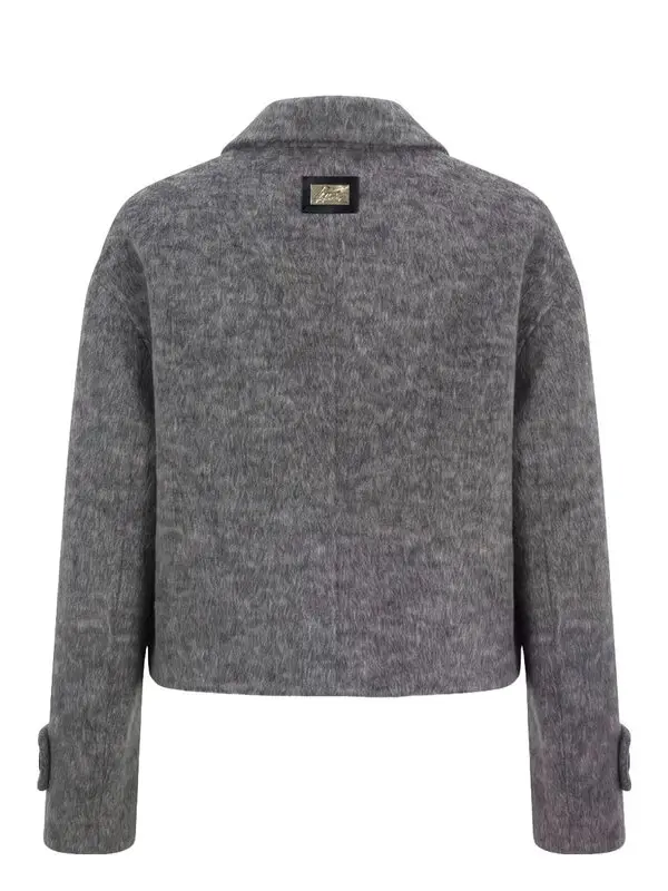 HIGH SOCIETY Lou Cropped Jacket - Grey