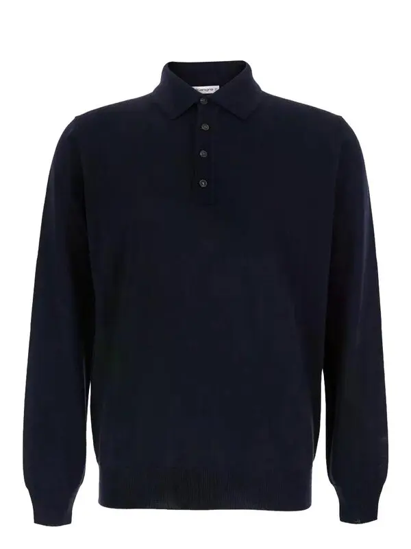 KANGRA Button-fastening Polo Shirt - Blue