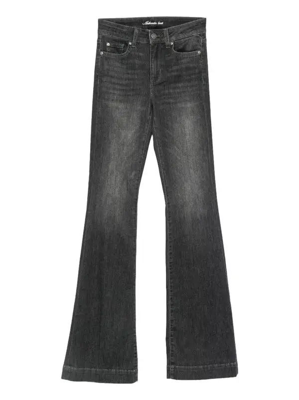 Liu Jo Faded Flared-leg Jeans - Grey