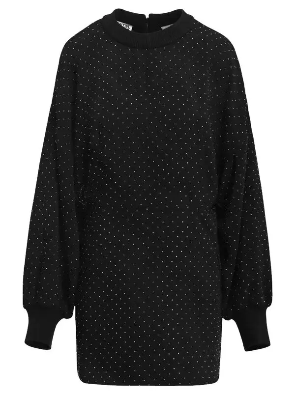 Essentiel Antwerp Kathleen Rhinestone-embellished Mini Dress - Black