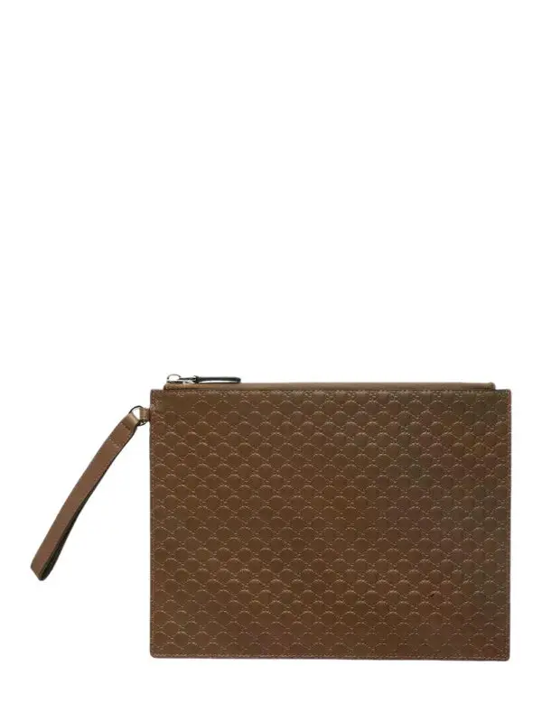 Gucci Microssima Clutch Bag - Brown