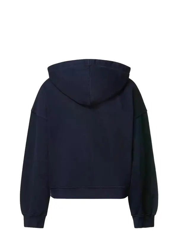 Pinko Embroidered Logo Zip-up Hoodie - Blue