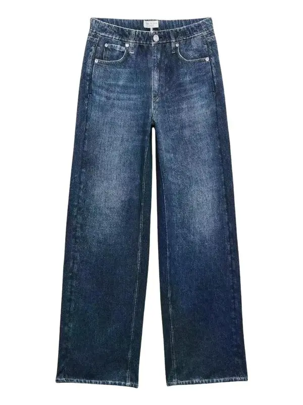 Rag & Bone Miramar Denim-effect Trousers - Blue
