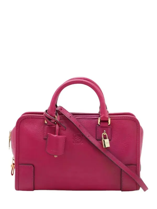 Loewe 2010-2026 Leather Amazona 23 Satchel - Pink