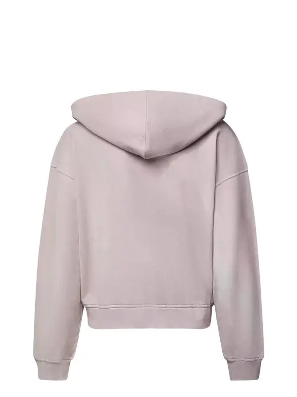 Pinko Logo-embossed Zip-up Hoodie - Pink