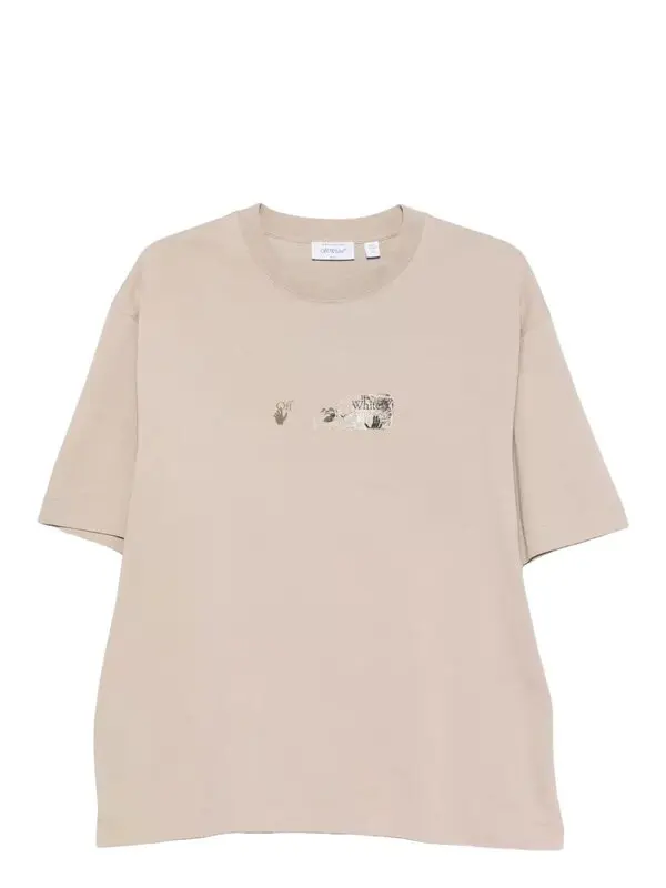 Off-White Spices Arrow Logo-print T-shirt - Neutrals