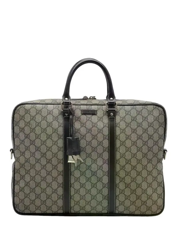 Gucci Gg Supreme Business Bag - Neutrals