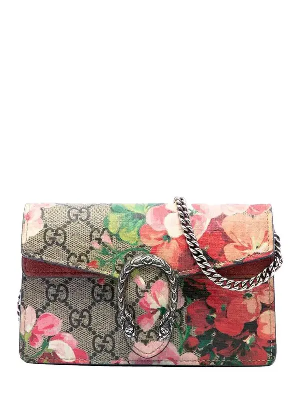 Gucci 2016-2026 Mini Gg Supreme Blooms Dionysus Crossbody Bag - Neutrals