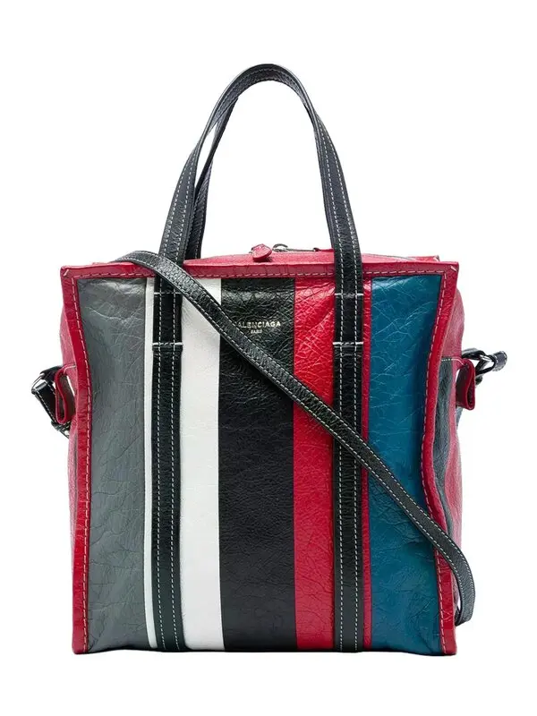 Balenciaga Lambskin Bazar Shopper Tote Satchel - Red