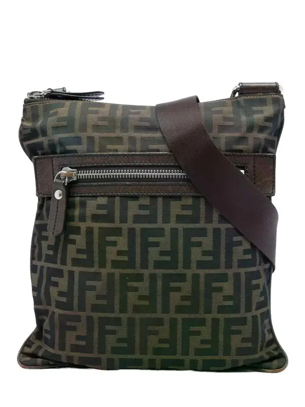 Fendi 2010-2026 Zucca Canvas Crossbody Bag - Brown