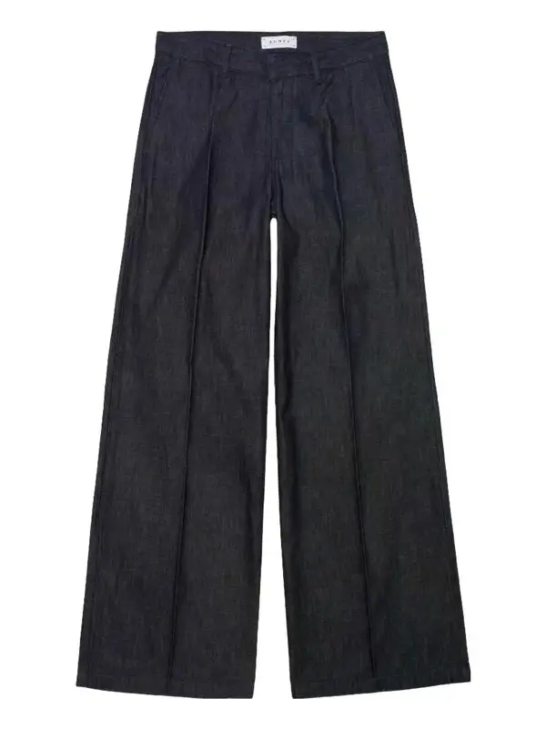Edwin Haper Pleated Wide Leg Jeans - Blue