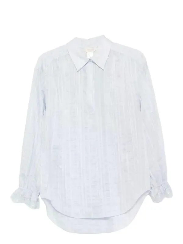 TWINSET Lace Trimmed Striped Shirt - White