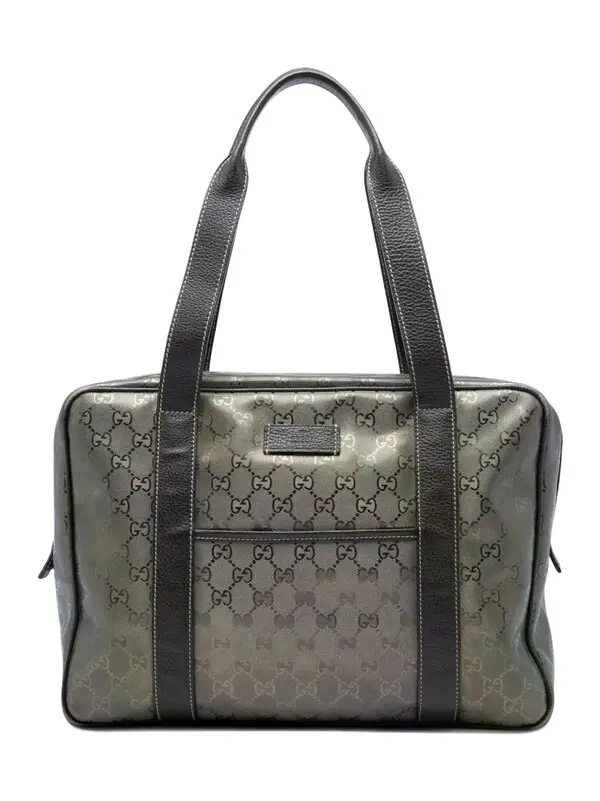 Gucci Gg Imprime Business Bag - Brown