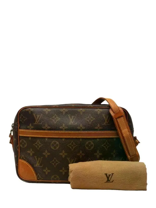 LOUIS VUITTON Monogram Trocadero 27 Crossbody Bag - Brown