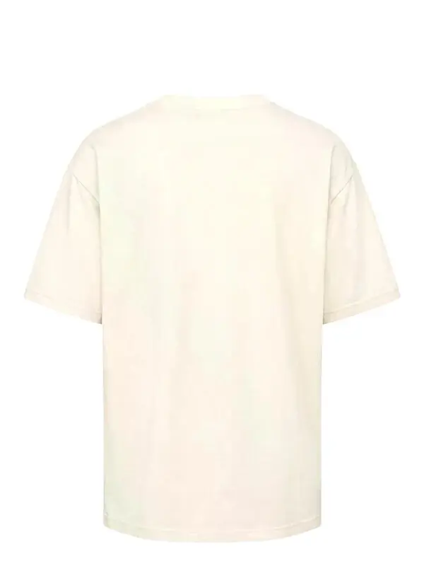 REVOLUTION NOW Graphic-patch Crew-neck T-shirt - Neutrals