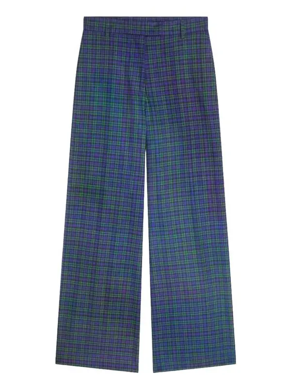 Dries Van Noten Wide-leg Cotton Pants - Blue