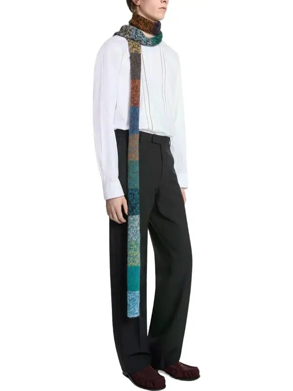 Dries Van Noten Straight-leg Wool Toile Pants - Black