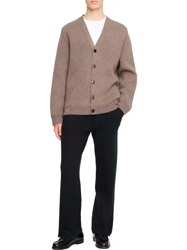 BARRIE Double-faced Cashmere Cardigan - Brown