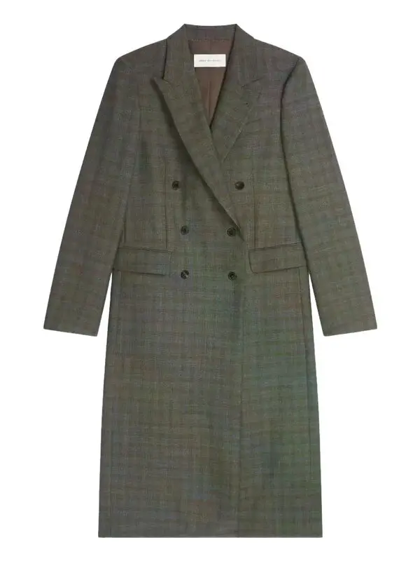 Dries Van Noten Wool Tuxedo Coat - Grey