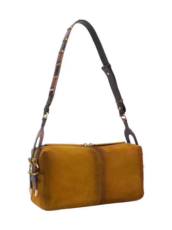 Pinko Suede Shoulder Bag - Brown