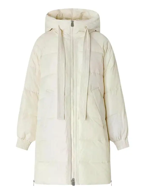Pinko Hooded Padded Coat - Neutrals
