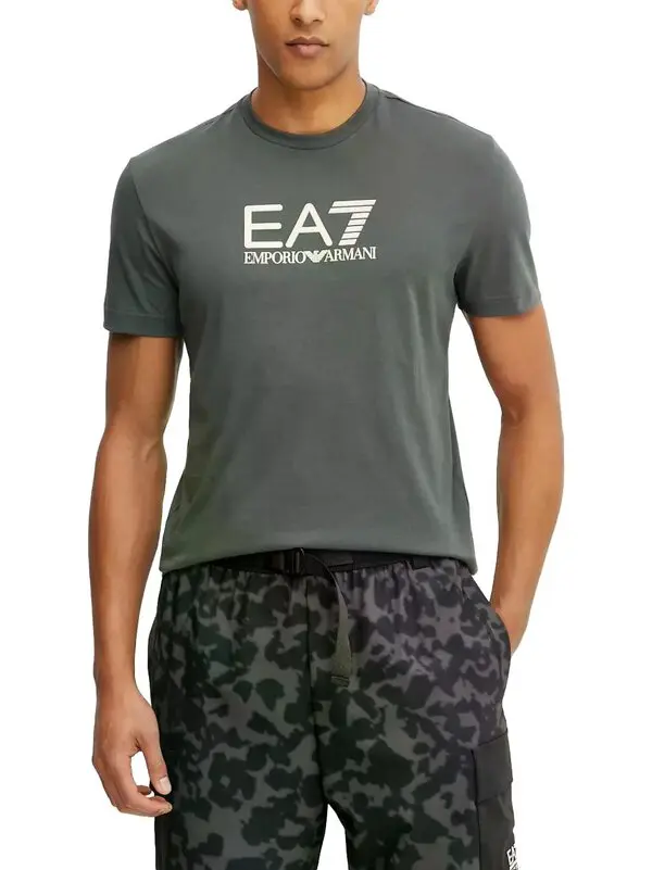 EA7 Logo-print T-shirt - Green