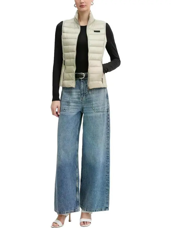 Armani Exchange Slim-fit Quilted Gilet - Neutrals