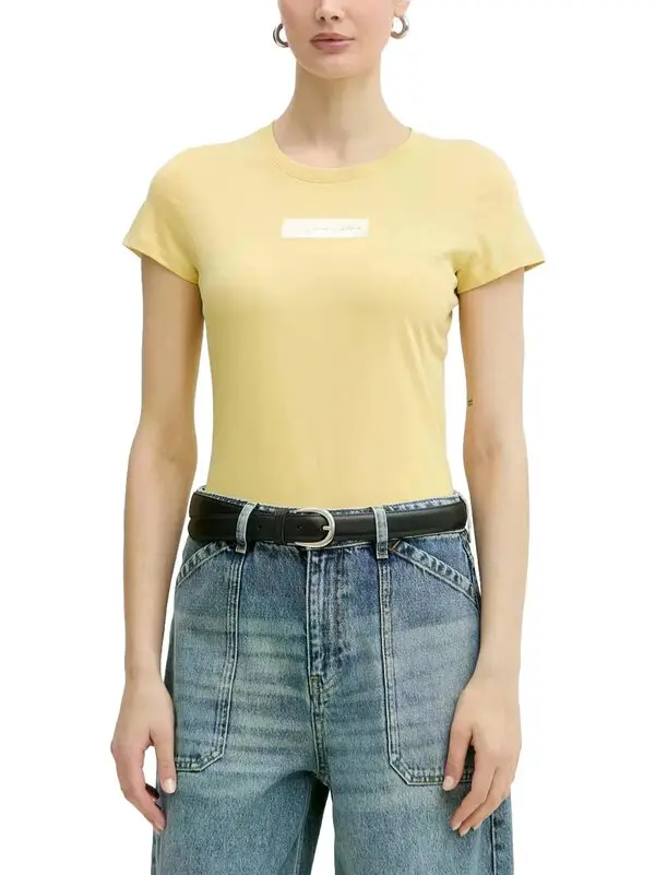 Armani Exchange Logo-patch T-shirt - Yellow