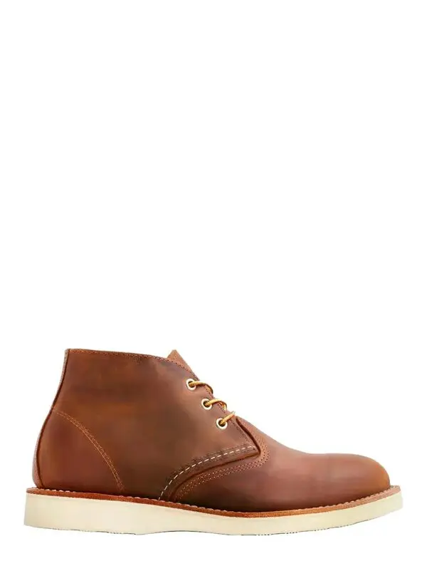 Red Wing Work Chukka Leather Boots - Brown