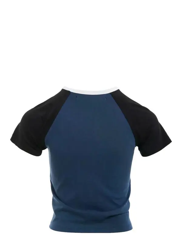 REST&RECREATION Raglan Sleeve Logo Print T-shirt - Blue