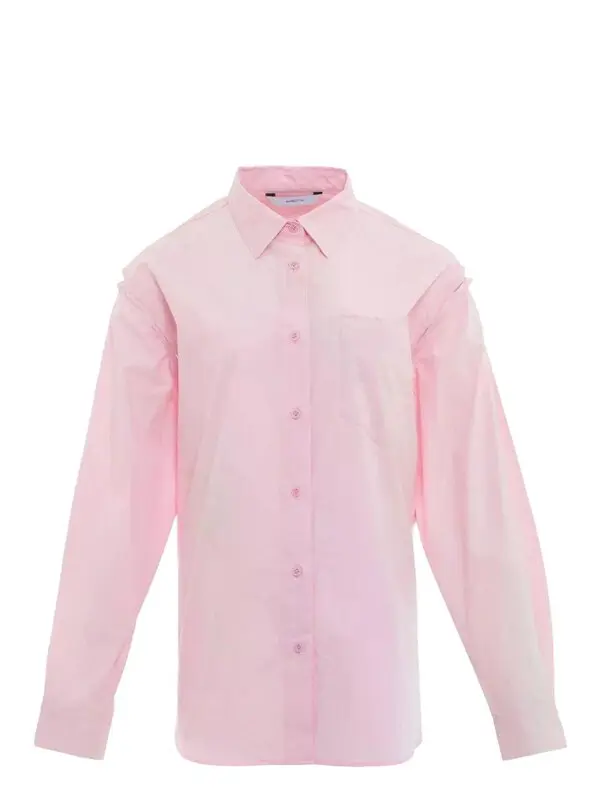 PUSHBUTTON Cut-out Detail Shirt - Pink
