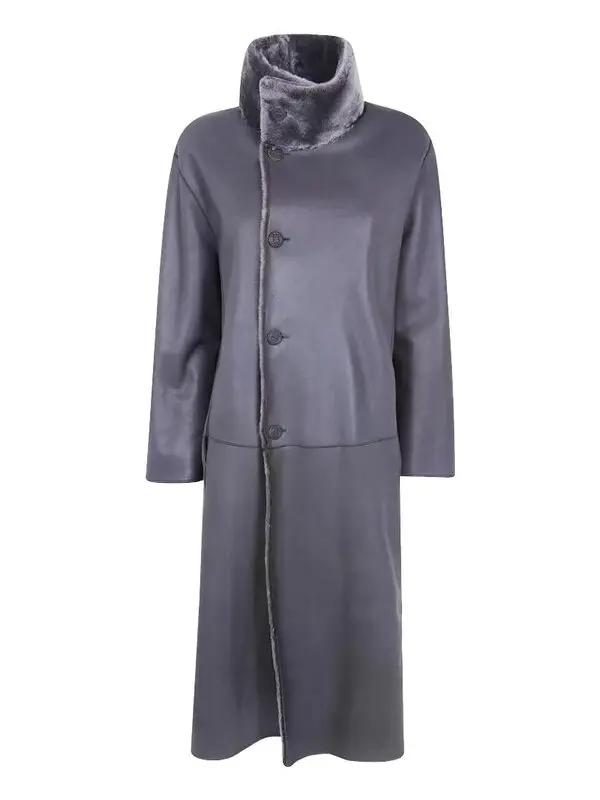 Giorgio Armani Reversible Lamb Fur Coat - Brown