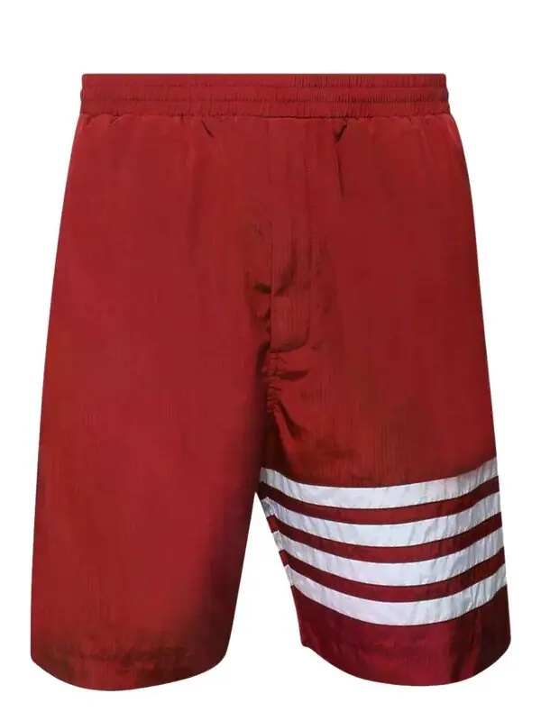 Thom Browne 4-bar Ripstop Track Shorts - Red