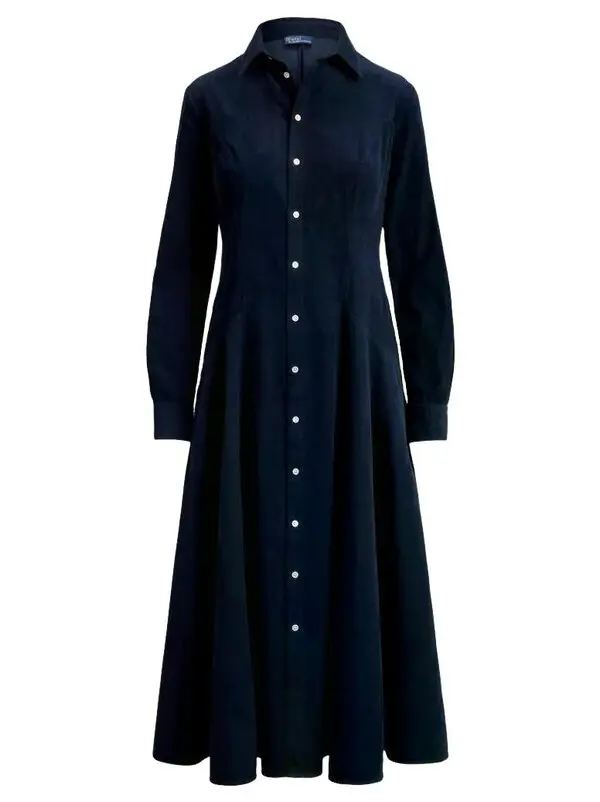 Polo Ralph Lauren Tyler Corduroy Shirt Dress - Blue