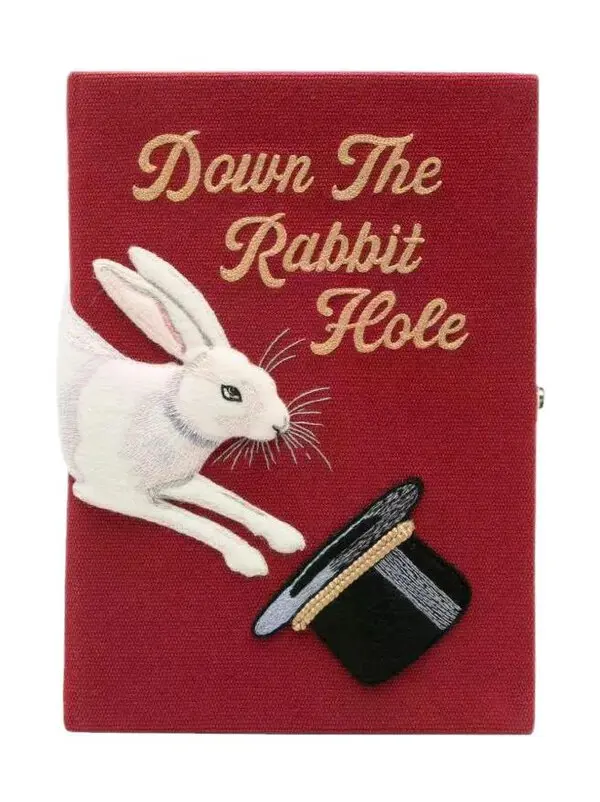 OLYMPIA LE-TAN Down The Rabbit Hole Clutch Bag - Red