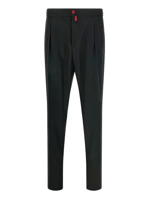 Kiton Pleated Wool Trousers - Grey