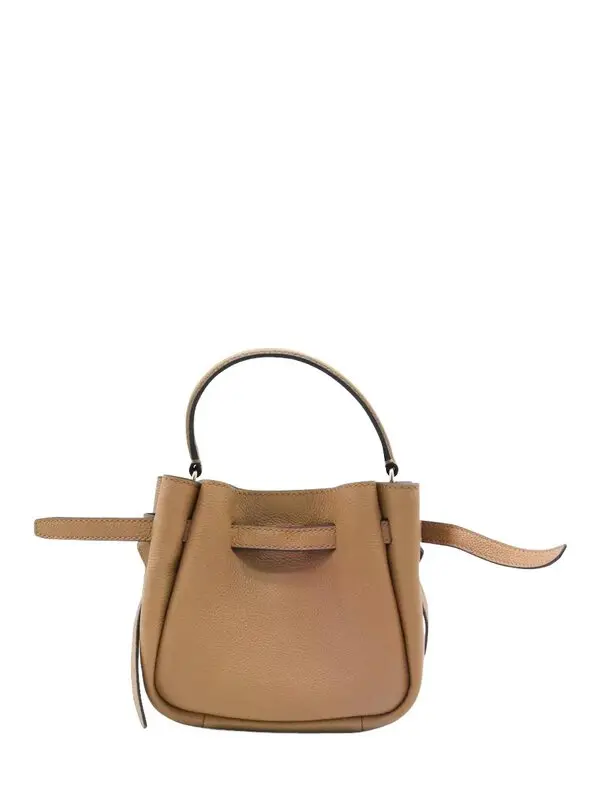 Tory Burch Pebbled Leather Tote Bag - Neutrals