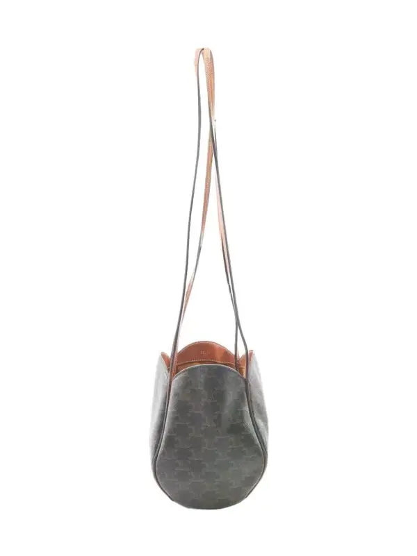 Celine 2010s Triomphe Marlou Shoulder Bag - Brown