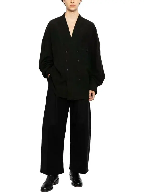 ZIGGY CHEN Double-breasted Shirt - Black