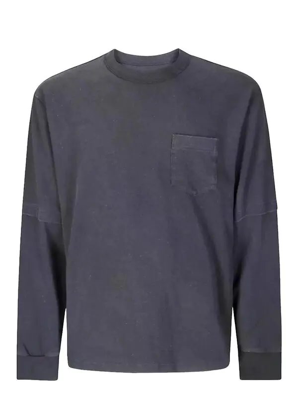 Sacai Chest-pocket Long-sleeve T-shirt - Grey