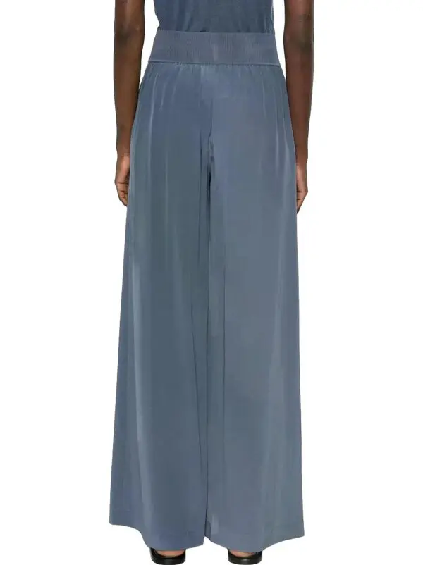 JOSEPH Rihani Elasticated-waistband Palazzo Pants - Blue