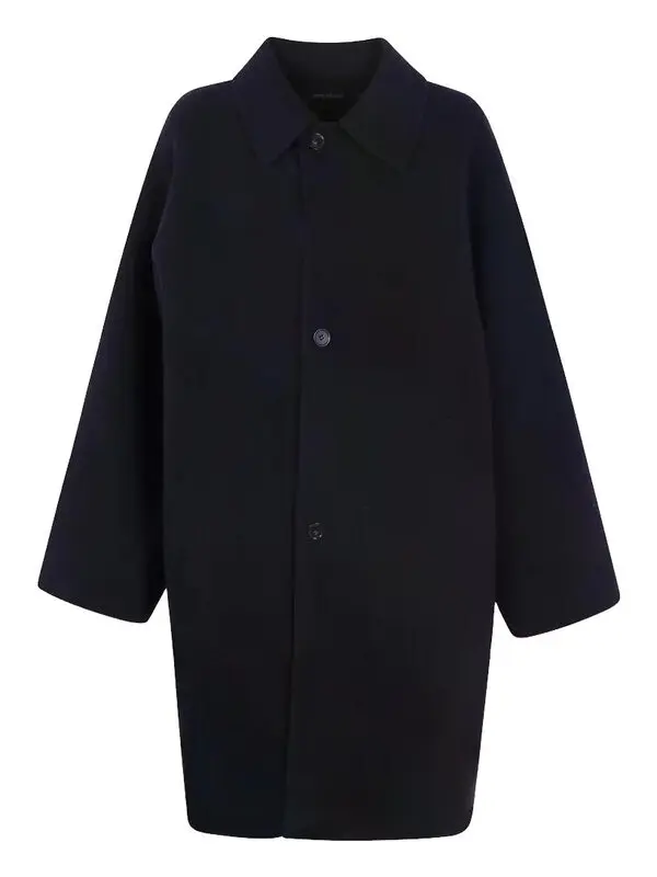 Sofie D'hoore Carmine Button-up Wool Coat - Blue
