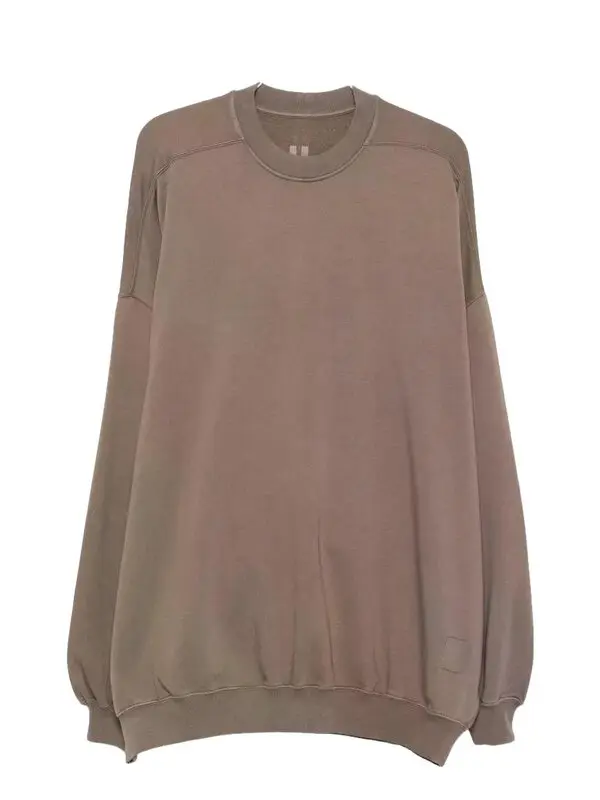 Rick Owens Crewneck Long Sleeve Sweatshirt - Brown